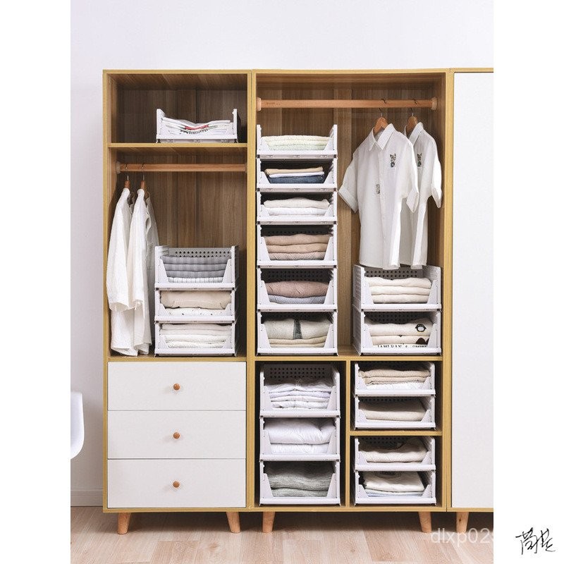 Storage Rack Organizer Wardrobe Built-in Clothing Divider Partition ...