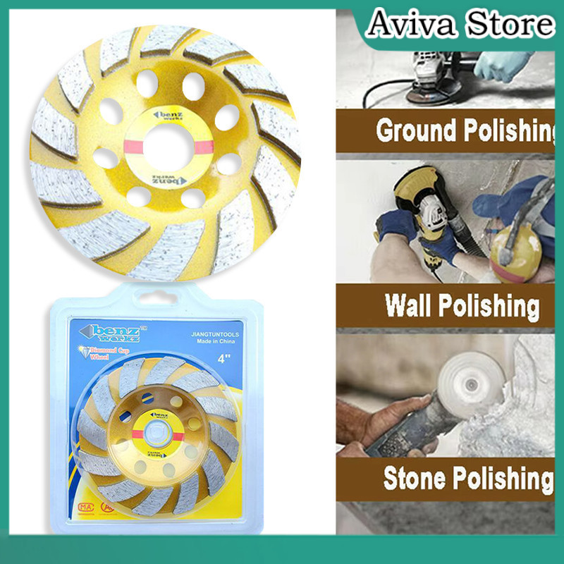 Diamond Cup Wheel 4In 100mm Diamond Grinding Wheel Concrete Granite ...