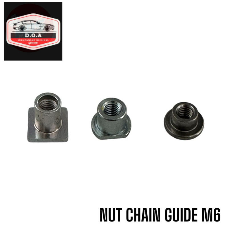 DOA Nuts Chain Guide Mur Bos M6 Bolt 10 Bushings Drat Oval Round Box ...