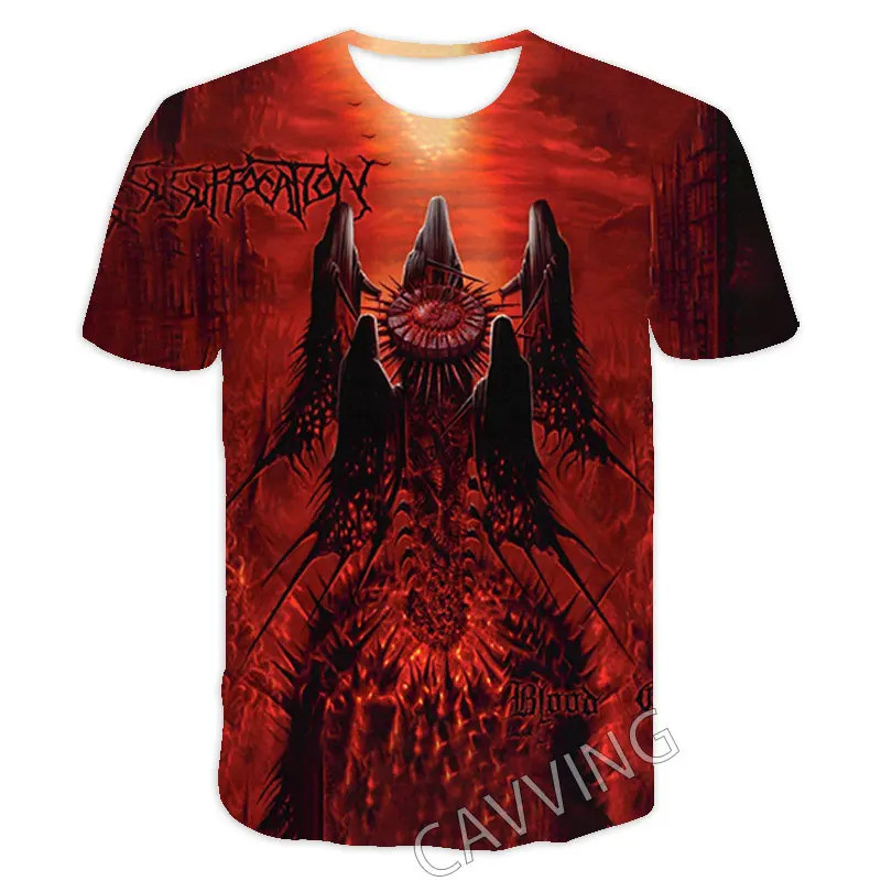 CAVVING 3D Printed SUFFOCATION Rock Band Casual T-shirts Hip Hop ...