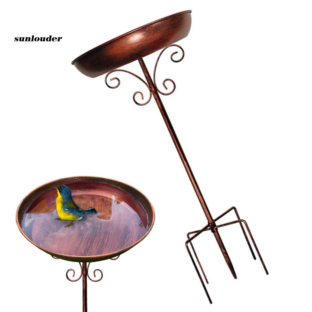 SL Rust-resistant Birds Drinking Plate Birds Water Feeder 30 ...