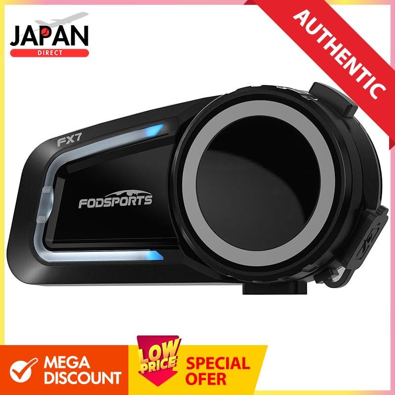 FODSPORTS Bike Intercom FX7 Mesh Intercom Dual Chip Listen to Music ...