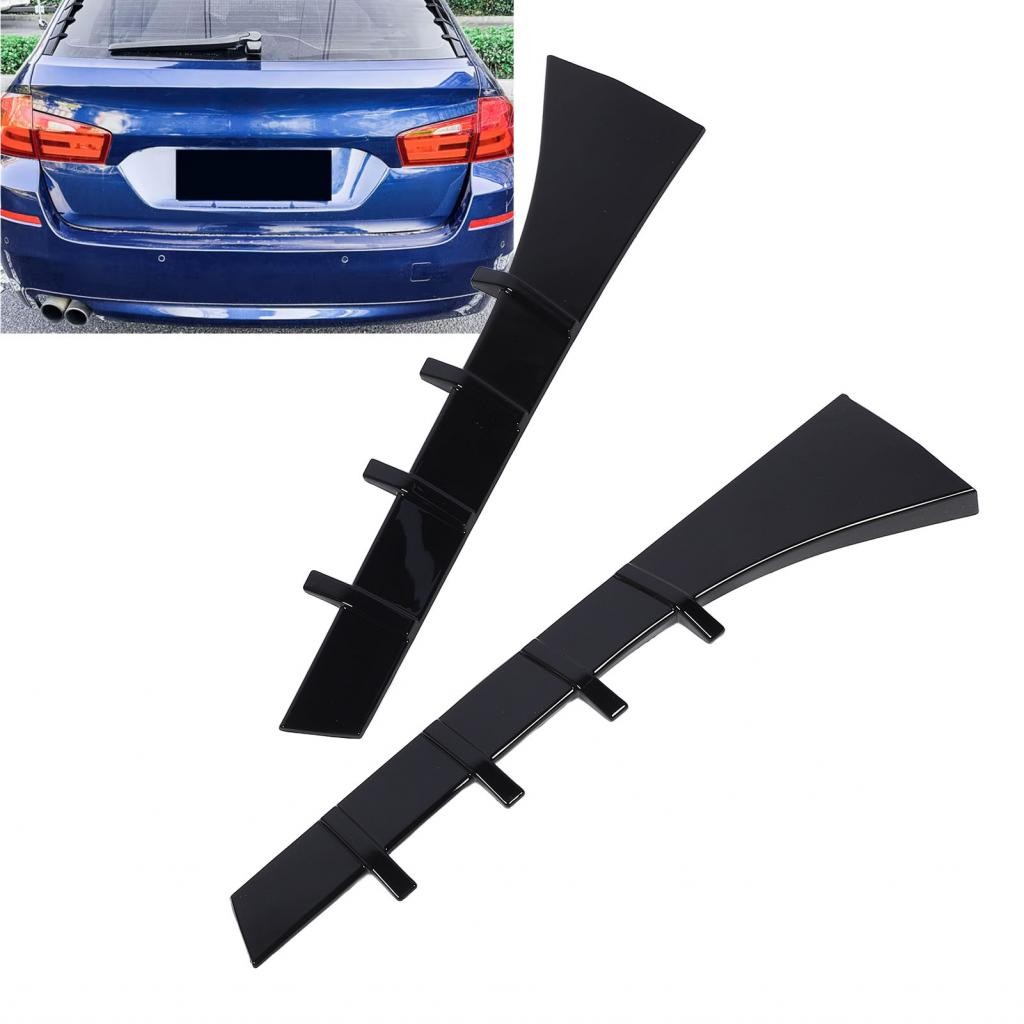 Sinhopsa Pair of Rear Window Side Spoiler Sporty Look Back Wing Trim ...