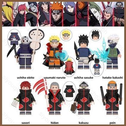 SY2 NARUTO Lego Toys Minifigures Comic Building Blocks Uchiha Obito ...