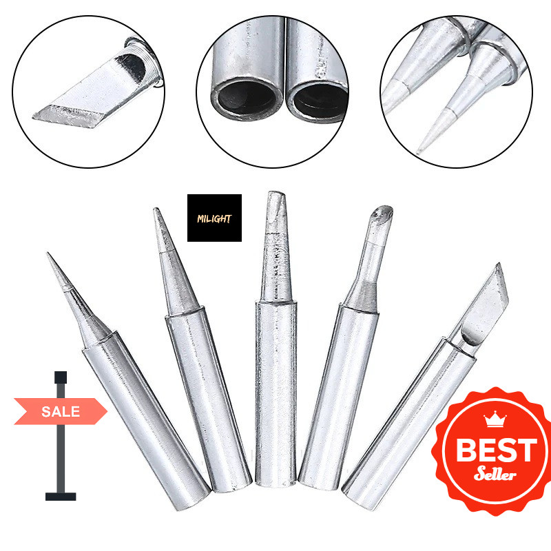 (5pcs/lot Pure Copper 900M-T) Soldering Iron Tip Lead-free Solder Tips ...