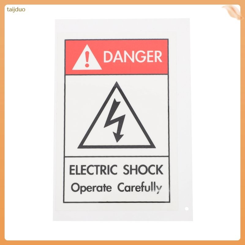 Electric Shock Warning Sign Equipment Shocks Decal Sticker Labeling ...