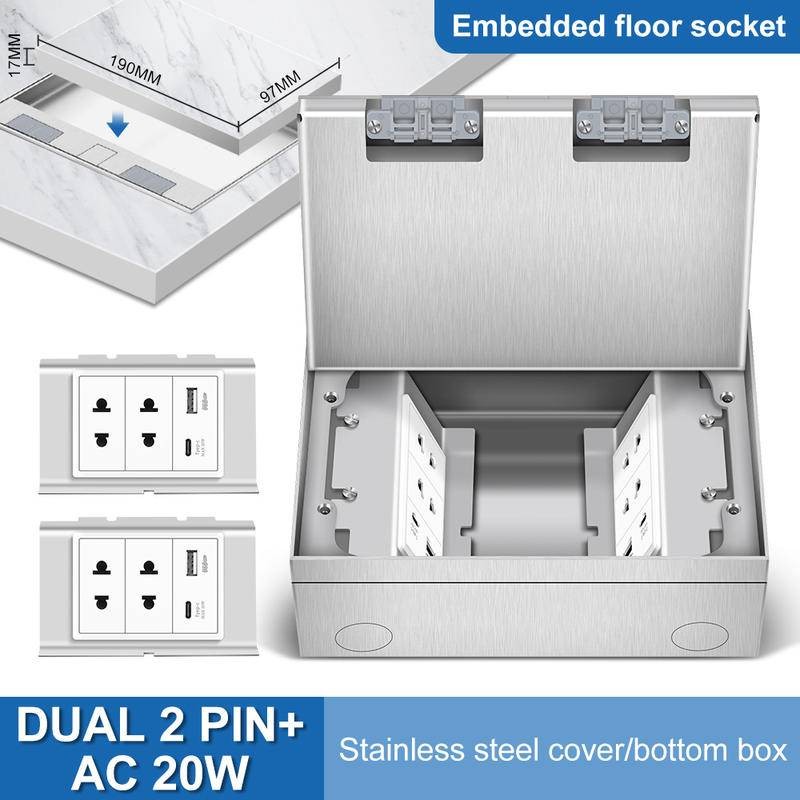Foreign Trade Export Stainless Steel Embedded Ground Socket Double ...