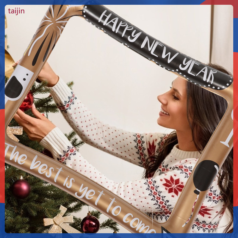 Inflatable Christmas Photo Booth Frame Funny Selfie Prop For Xmas Party ...