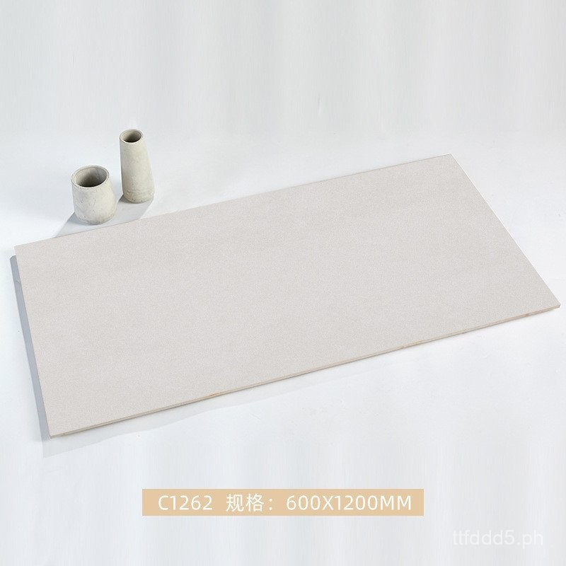 Silent Wind Micro Cement Tile600x1200Pure White Milky White Bathroom ...