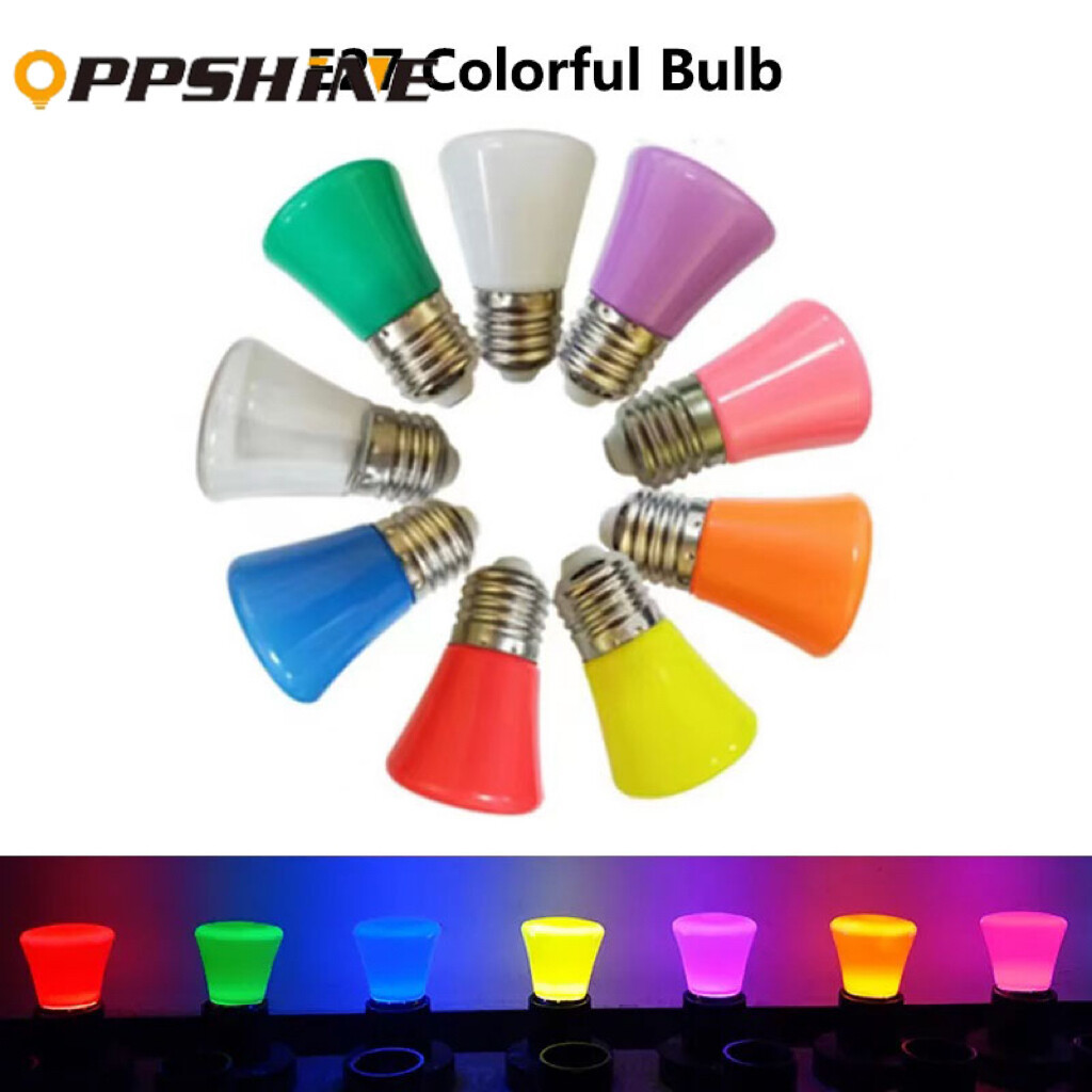 GG+Colorful LED Bulb E27 3W Outdoor Indoor Bulb Energy-Saving Color ...