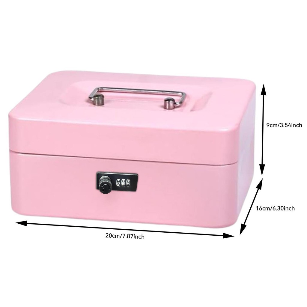 【In Stock 】Cash Box Money Secret Security Safe Box Anti Theft With ...