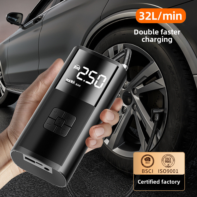 Wireless Vehicle Air Pump Electric Blast Pump Portable Tire Inflation ...