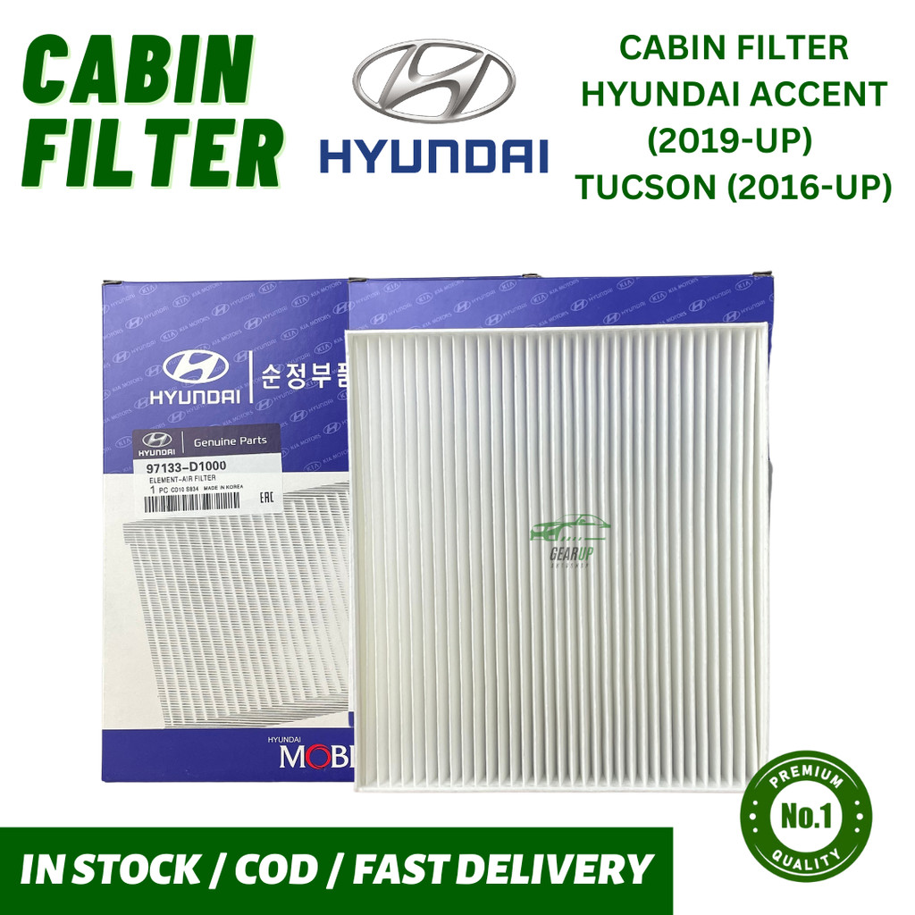 CABIN FILTER for HYUNDAI ACCENT (2019-UP) / TUCSON (2016-UP) (97133 ...