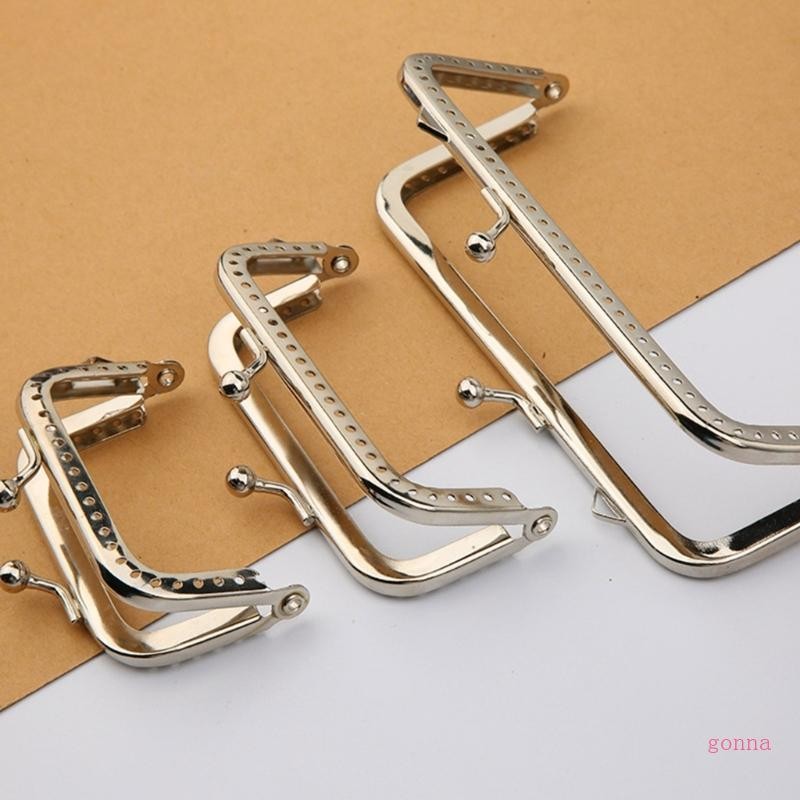 gonna Purse Bag Kiss Clasp Frame Lock Clip Diameter Rectangle Clutch ...