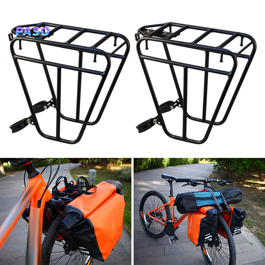 PAS-Bike Cargo Rack Front Fork Luggage Carrier Rack Heavy Duty Steel ...