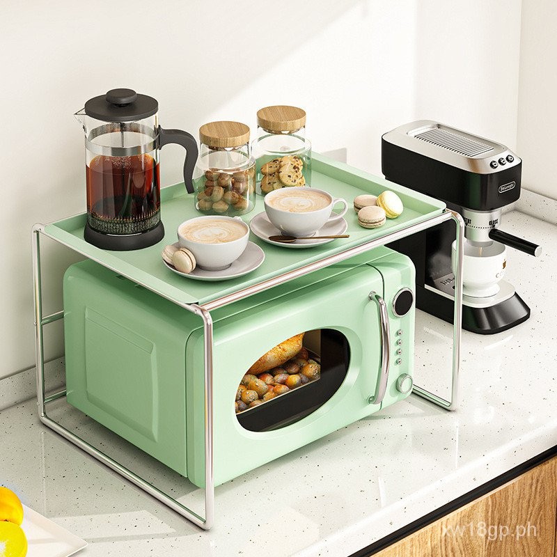 Kitchen Microwave Storage Rack Countertop Oven Rice Cooker Multi-Layer ...