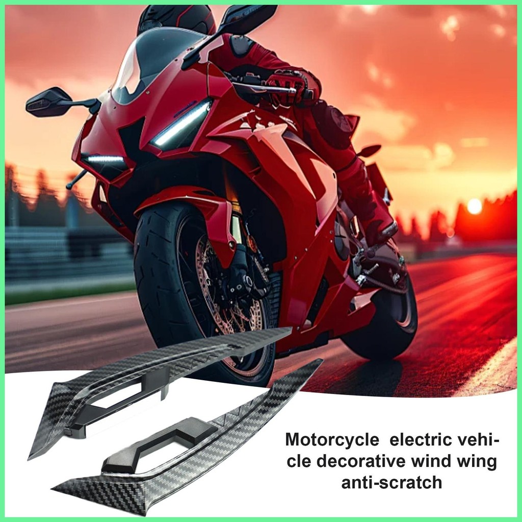 Motorcycle Wind Wing Wing Wind Aerodynamic Spoiler 1 Pair Front Fairing ...