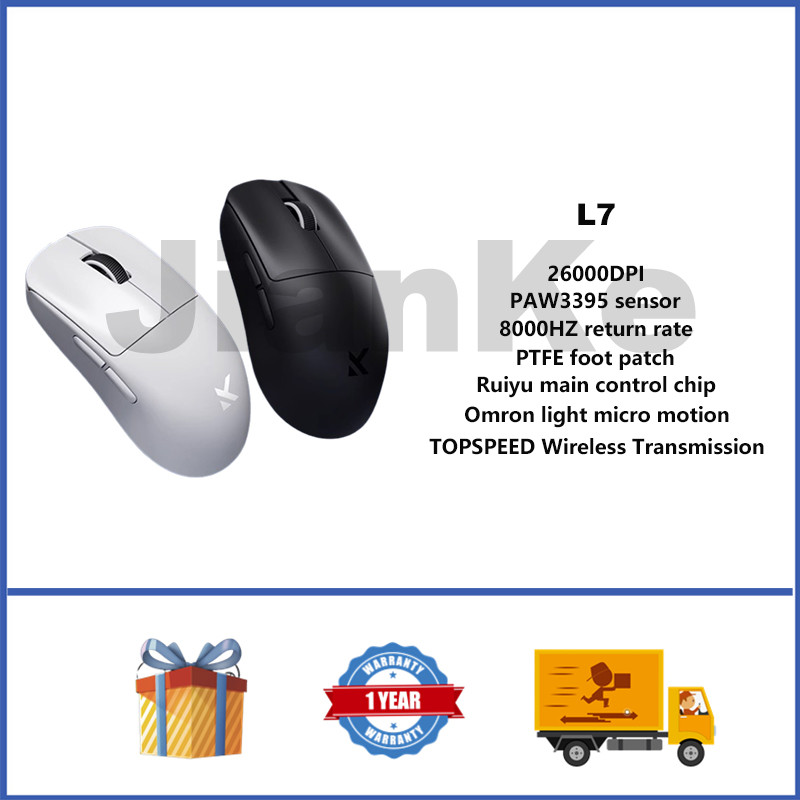 MCHOSE L7 Wireless Mouse PAW3395 26000DPI Lightweight Three Mode Gaming Mouse | Shopee Philippines