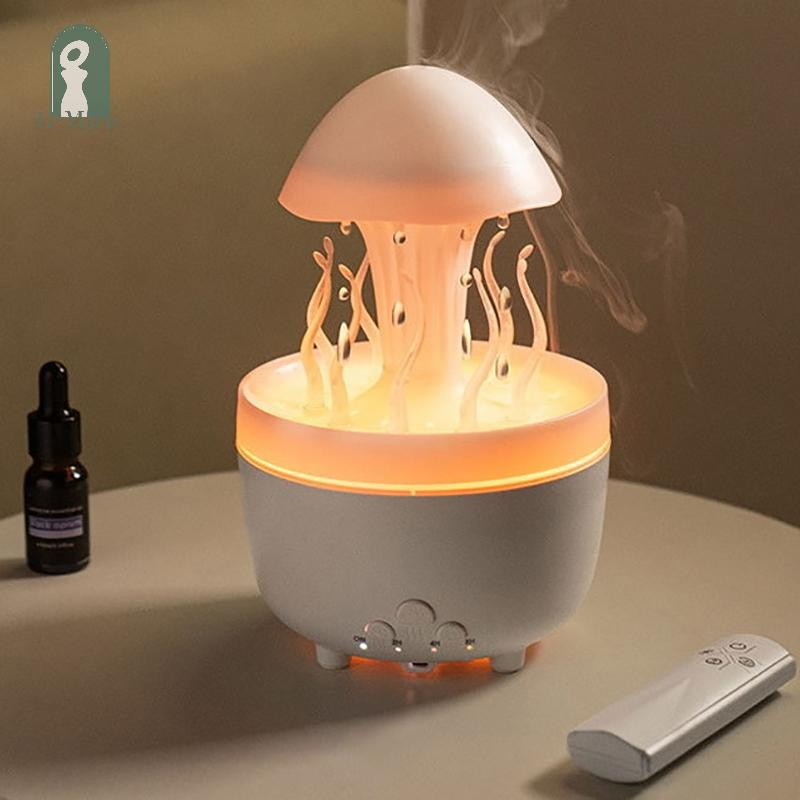 GMARTY Rotag Raindrop Humidifier Night Light Mushroom Rain Air ...