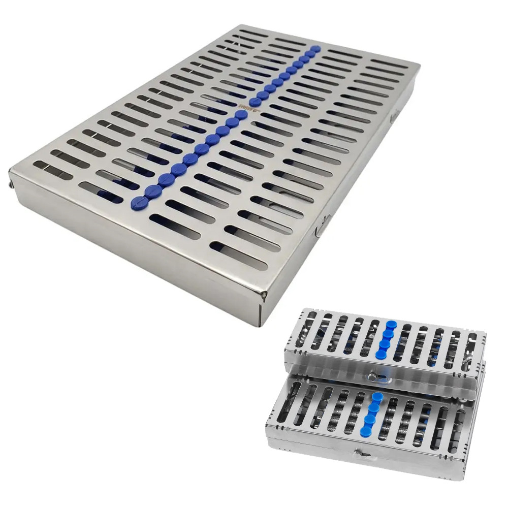 Dental Sterilization Rack Surgical Autoclavable Sterilization Box Dental Cassette File Burs ...