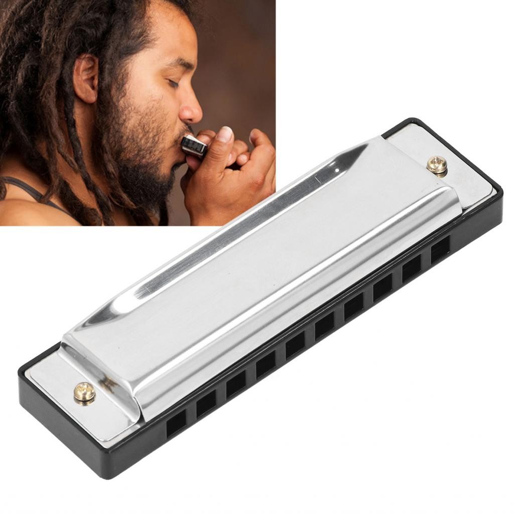Meyishop Harmonica Gift Compact Musical Instrument 10 Hole C Key ...