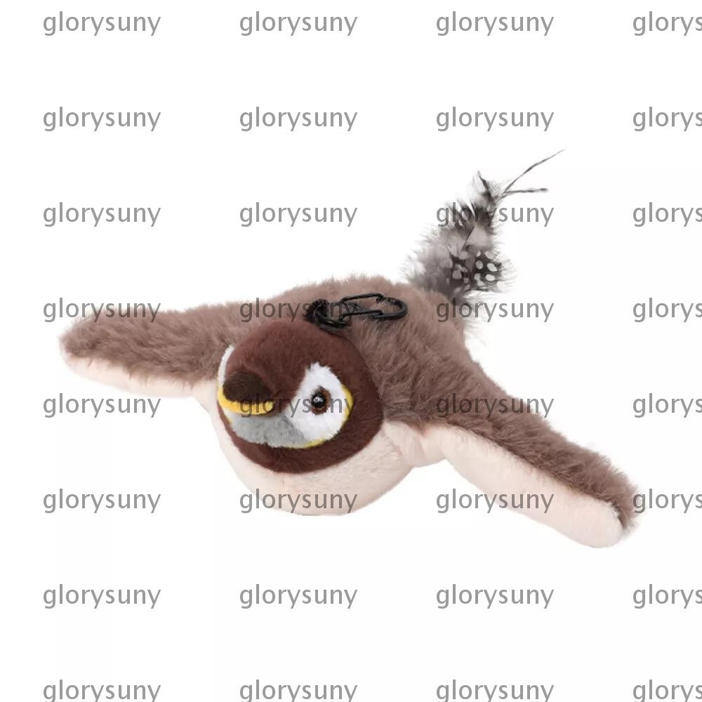 GLORYSUNY Flapping Bird Sparrow Cat Toy, USB Electronic Interactive ...