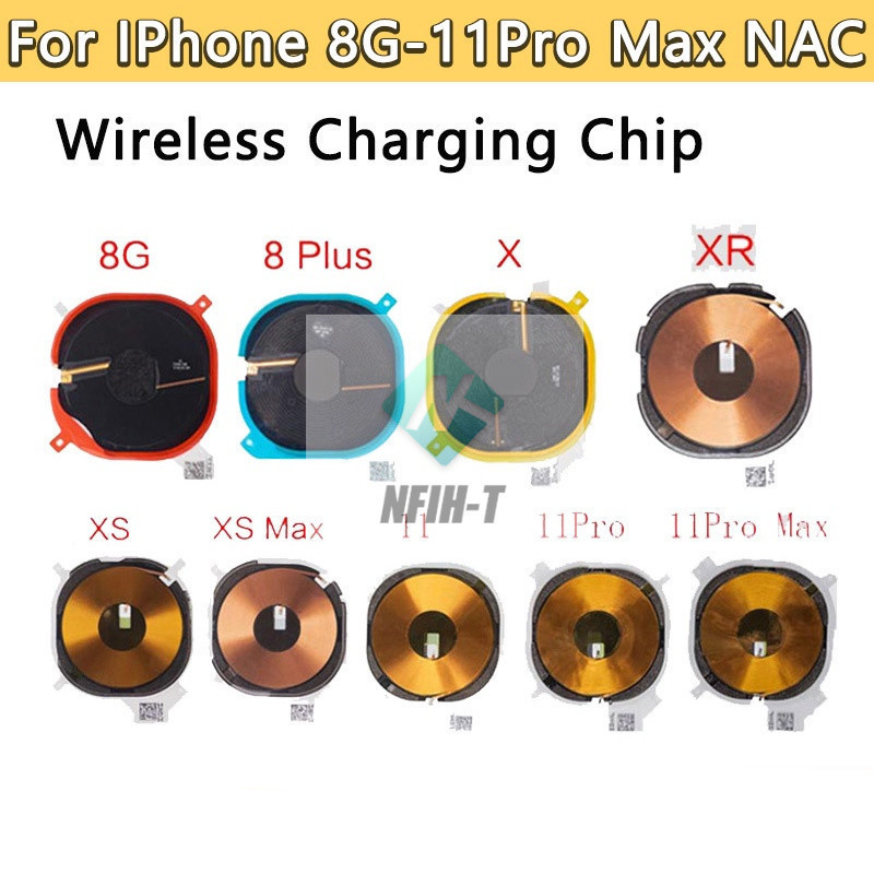 Wireless Charging Chip Coil NFC Module Flex Cablefor iPhone 8 8 Plus X ...