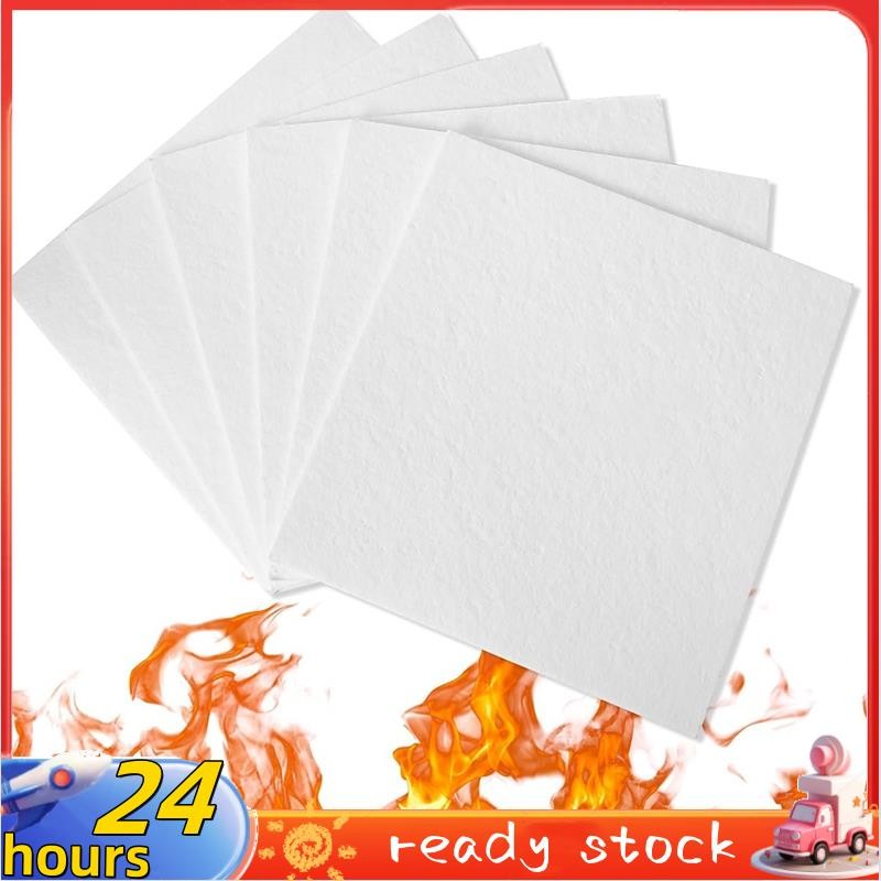 []15 Sheets Ceramic Fiber Paper Insulation Gasket Paper Fireproof ...