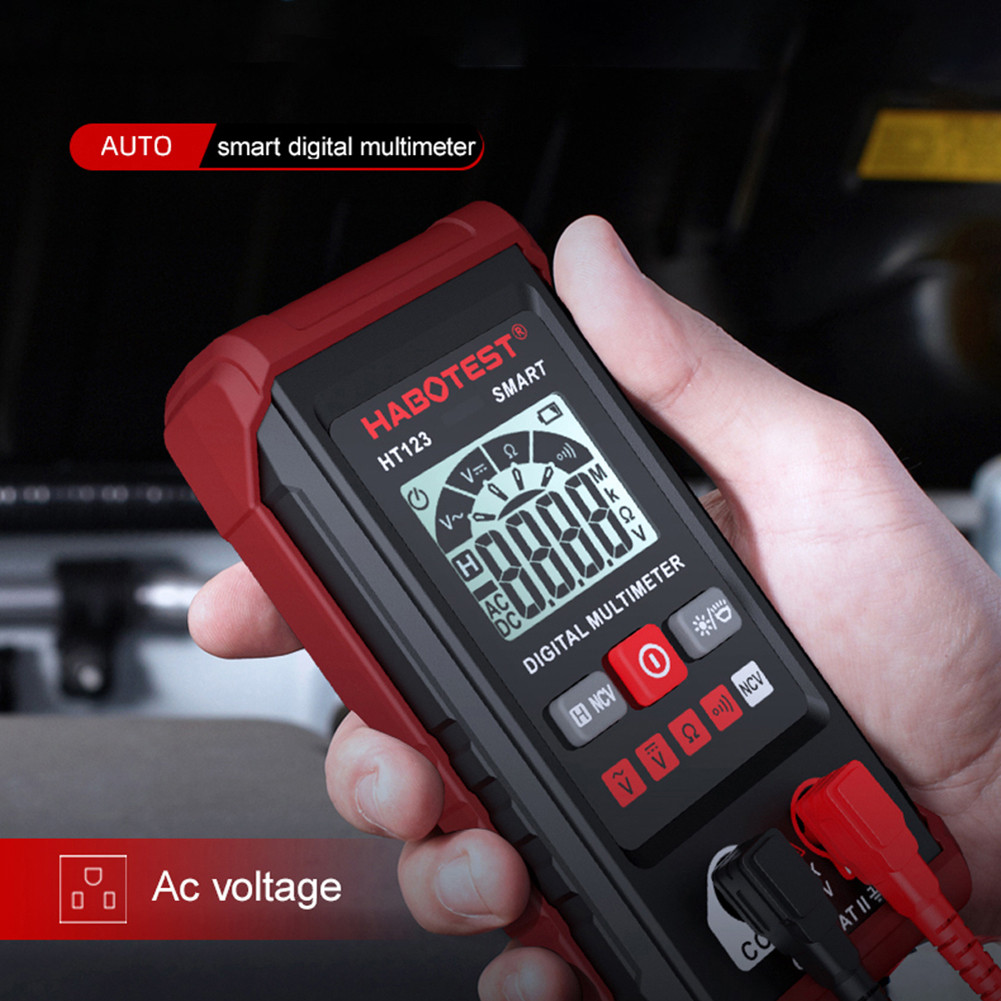 HABOTEST HT123 Smart Multimeter 600V Digital Multi Meter AC/DC 4000 ...