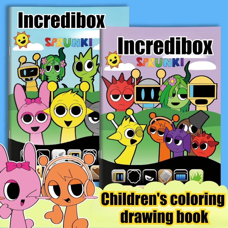 Sprunki Incredibox Early Education Puzzle Books Children's Coloring ...