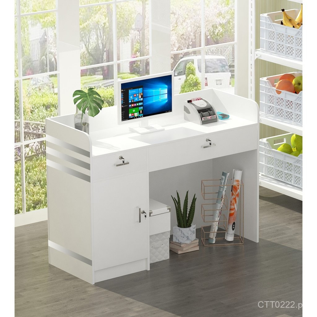 Front Desk Counter Language Beauty Salon Cashier Desk Small Clothing ...