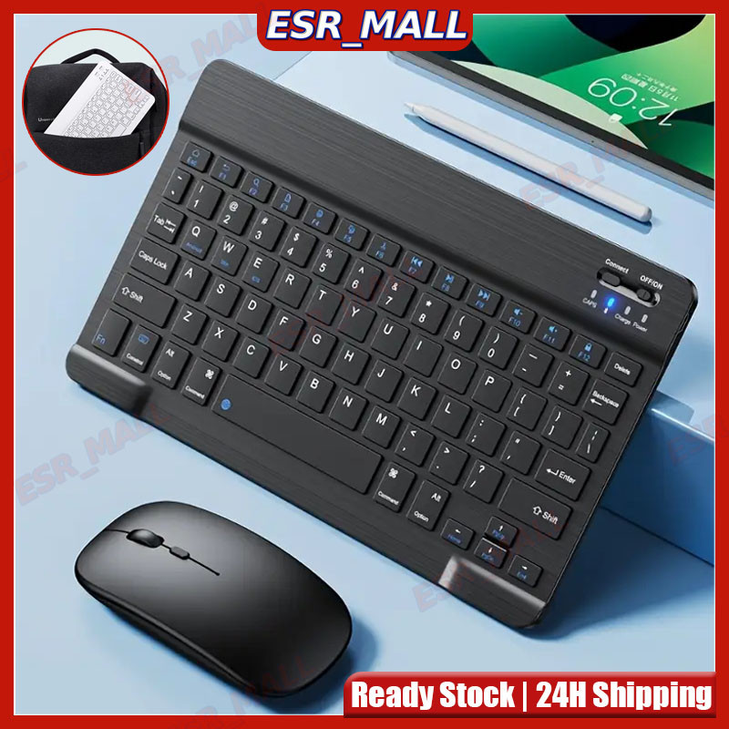 10 Inch Wireless Bluetooth Mobile Mini Keyboard and Mouse Suitable for ...