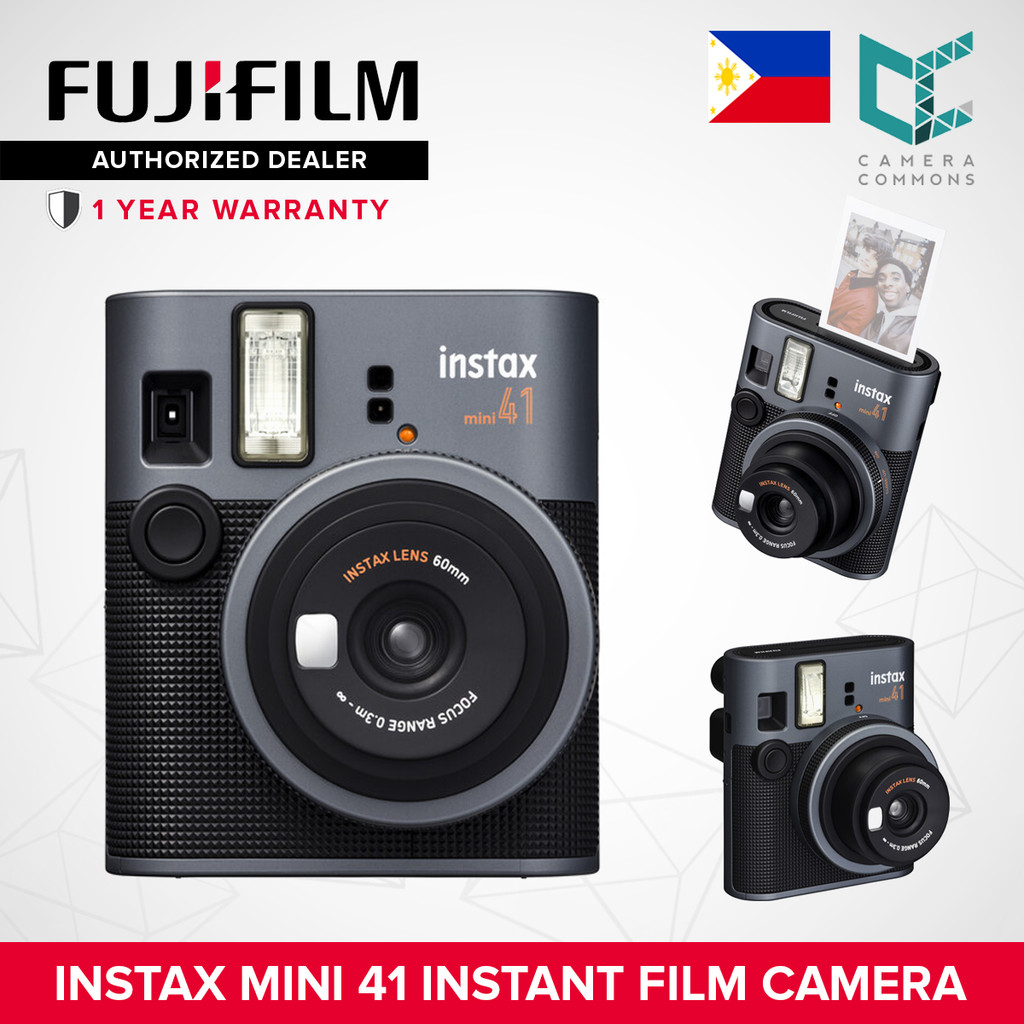 FUJIFILM Instax MINI 41 Instant Film Camera 60mm Lens Automatic ...