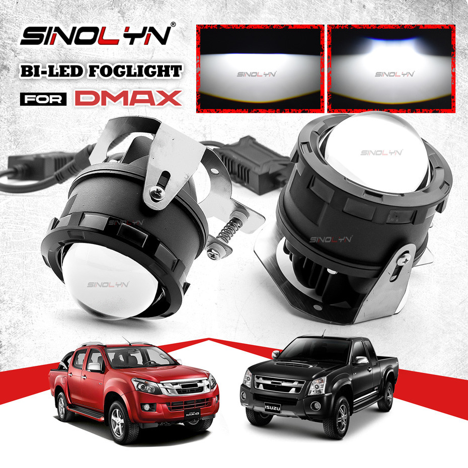 Sinolyn Bi-LED Projector Lens Tri Colors H11 Fog Lights For 2006-2014 ...