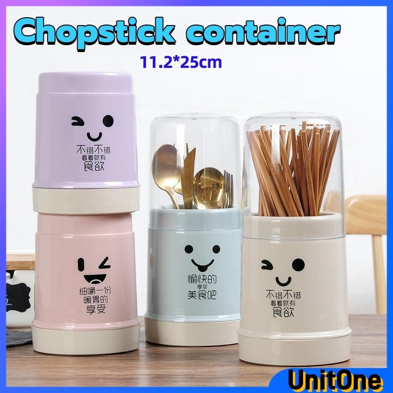 Creative chopstick storage box with dust cover Removable storage box ...