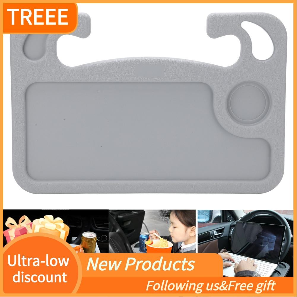Treee Steering Wheel Desk Stable Universal Gray Car Laptop Table ...