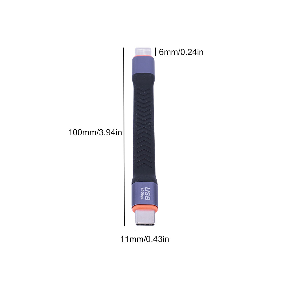 PD100W USB3.2 Data Cable 20V 5A USB C To Type C Short Cable Gen 2 ...