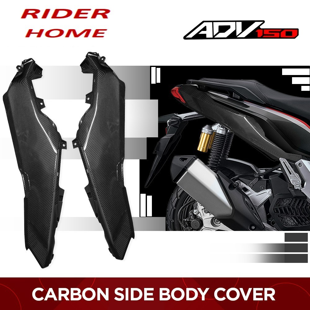 RIDER HOME HONDA ADV 150 SIDE BODY CARBON COVER (LEFT & RIGHT) | Shopee ...