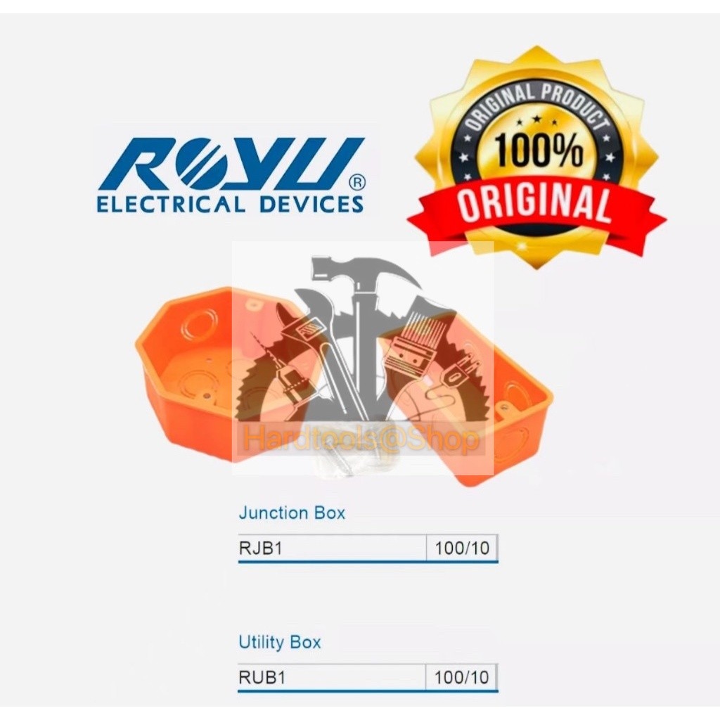 Royu Junction Box 4x4, Utility Box 4x2 with SCREW | Shopee Philippines