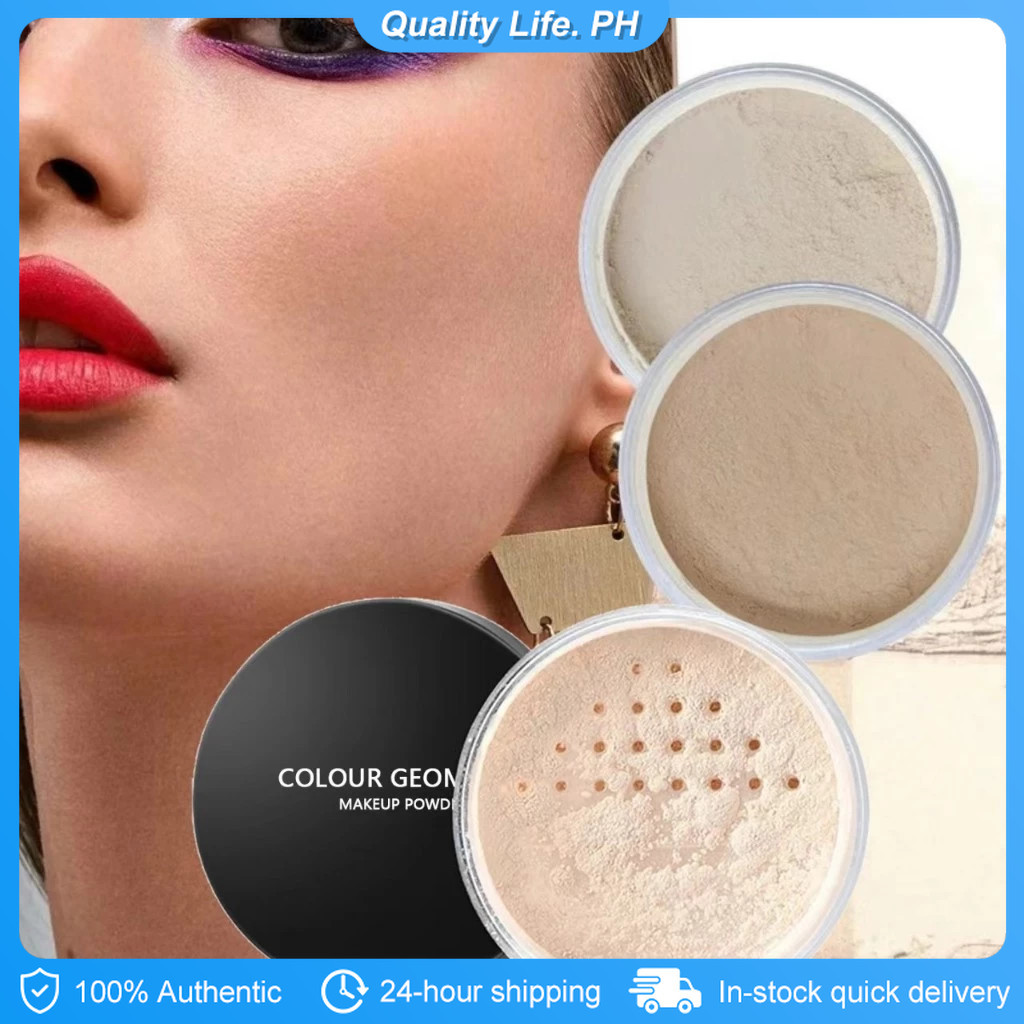 Lameila Makeup Matte Loose Powder Bare Face Cosmetics Full Coverage ...