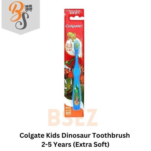 Colgate Kids Dinosaur Toothbrush 2-5 Years (Extra Soft) | Shopee ...