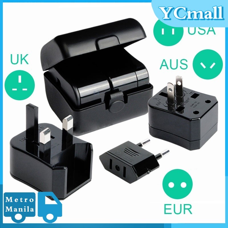 3 In 1 Travel Adapter Socket Universal Power Adapter Plug Converter US ...