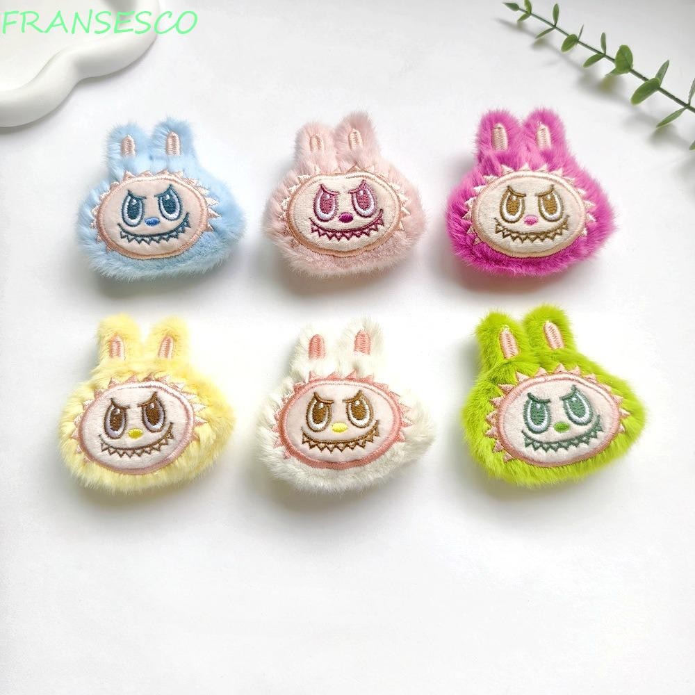 FRANCESCO Labubu Plush Brooch, Labubu Head Animal Labubu Animal Figure ...