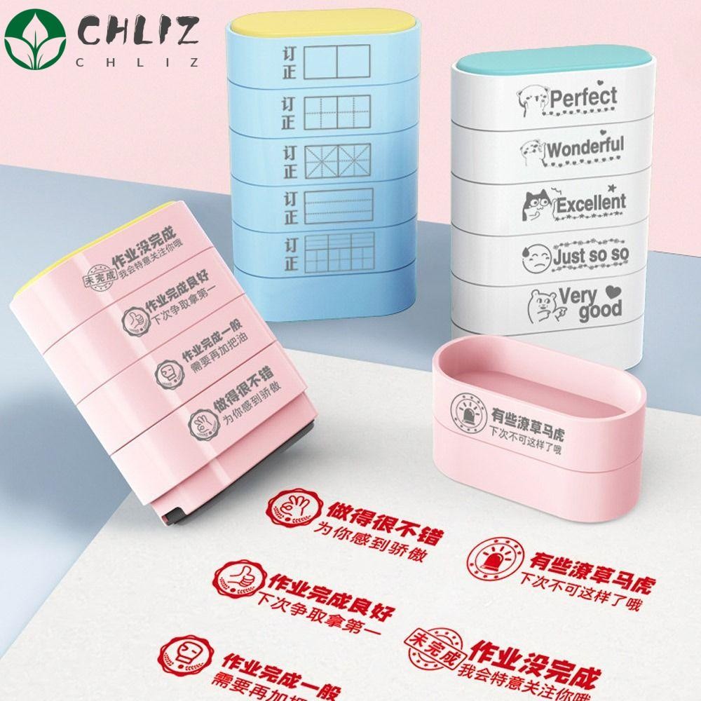 CHLIZ 5-In-1 Seal Stamp, Plastic DIY Pinyin Revised Seal, High-quality ...