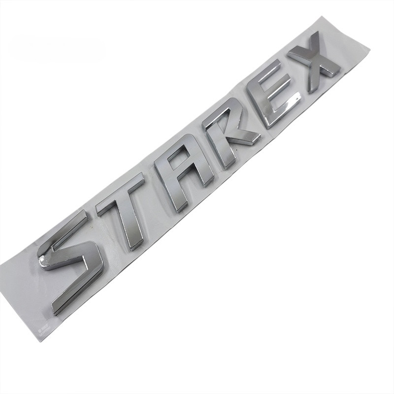 1 x ABS Chrome STAREX Logo Car Auto Rear Emblem Sticker Badge Decal ...