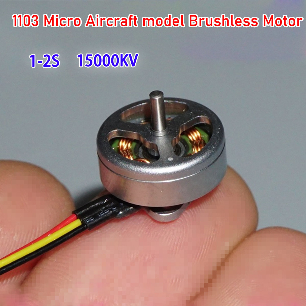 1-2S 1103 Aircraft Model High-speed Brushless Motor 15000KV for FPV Racing RC Drone Whoop ...