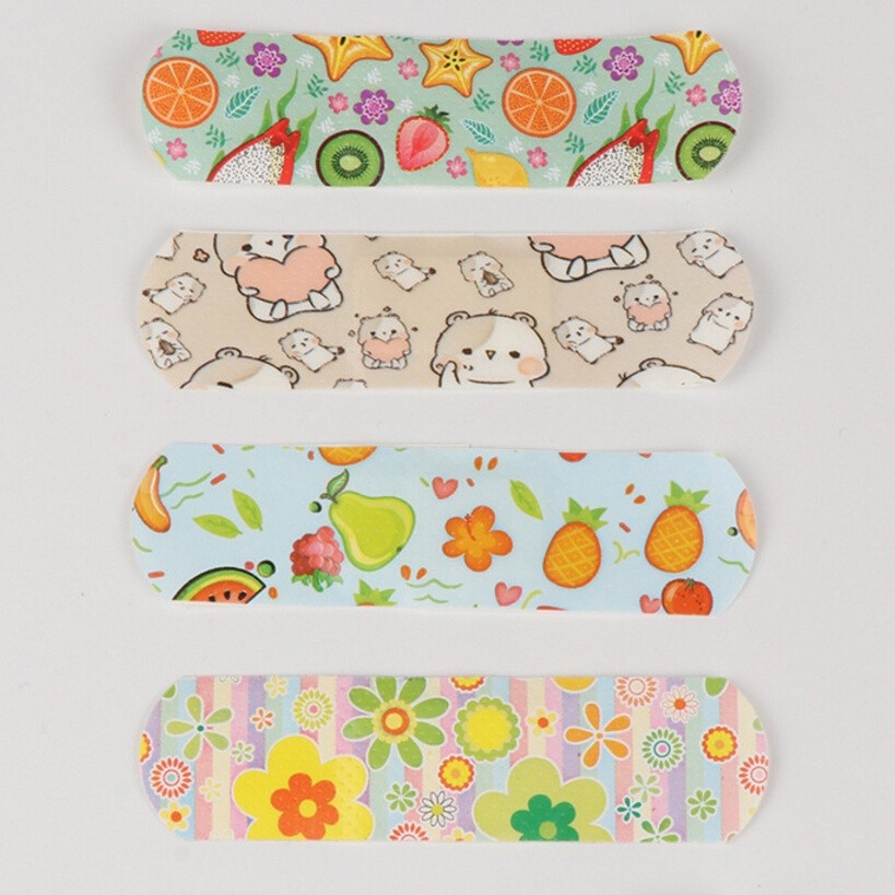 120PCS Cartoon Band Aid Patches Waterproof Breathable Printed Bandages ...