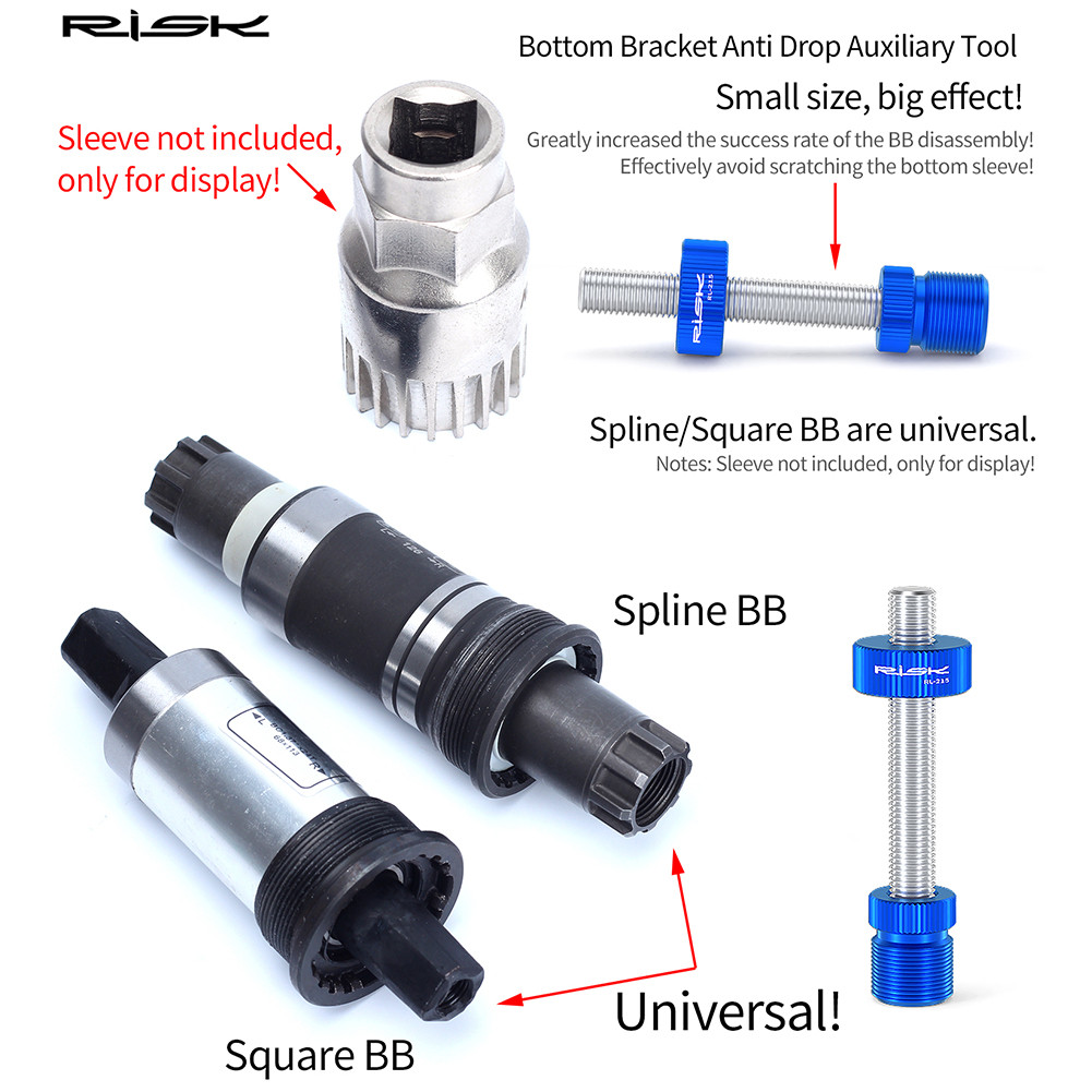 cheerfulhigh Bicycle Square Spline Axis Removal Fixing Rod Anti-Drop ...