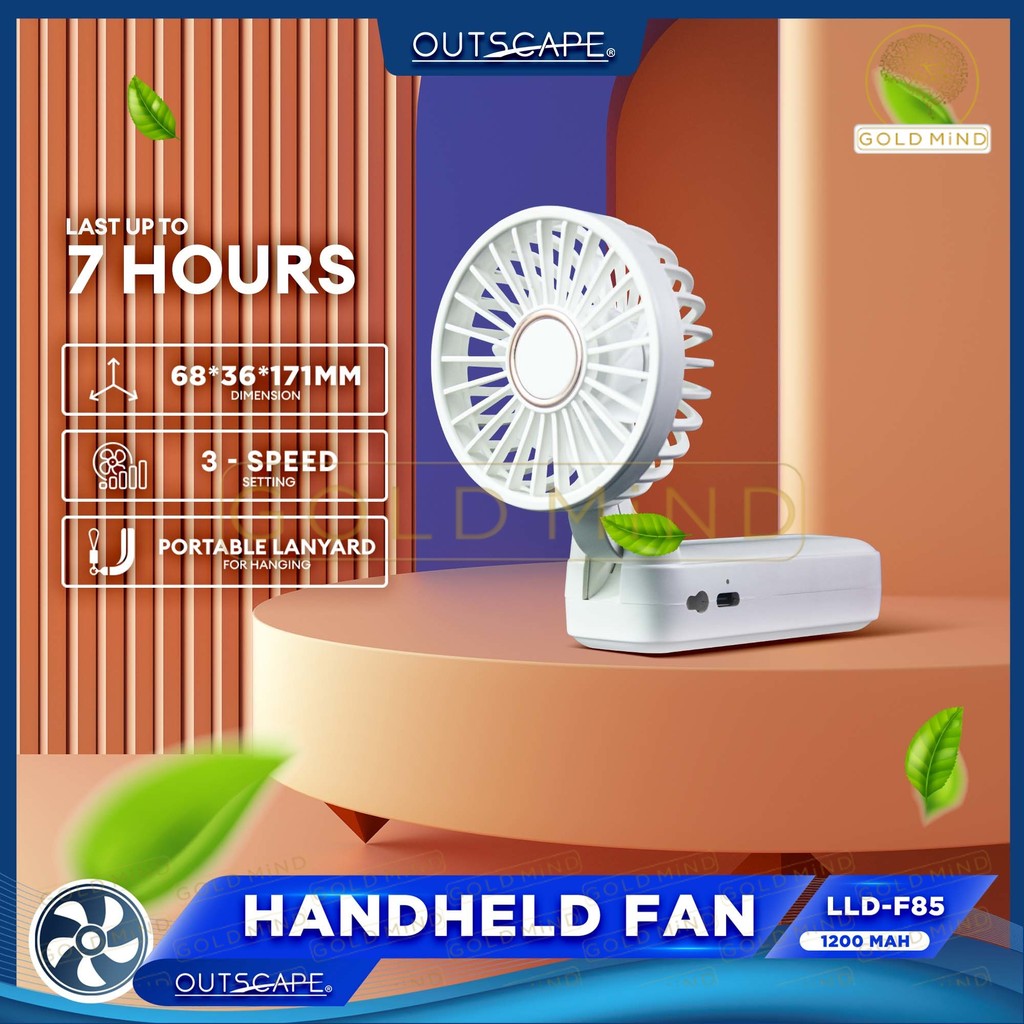 Handheld Fan USB TypeC Rechargeable Foldable Portable Fan 3 Speed ...