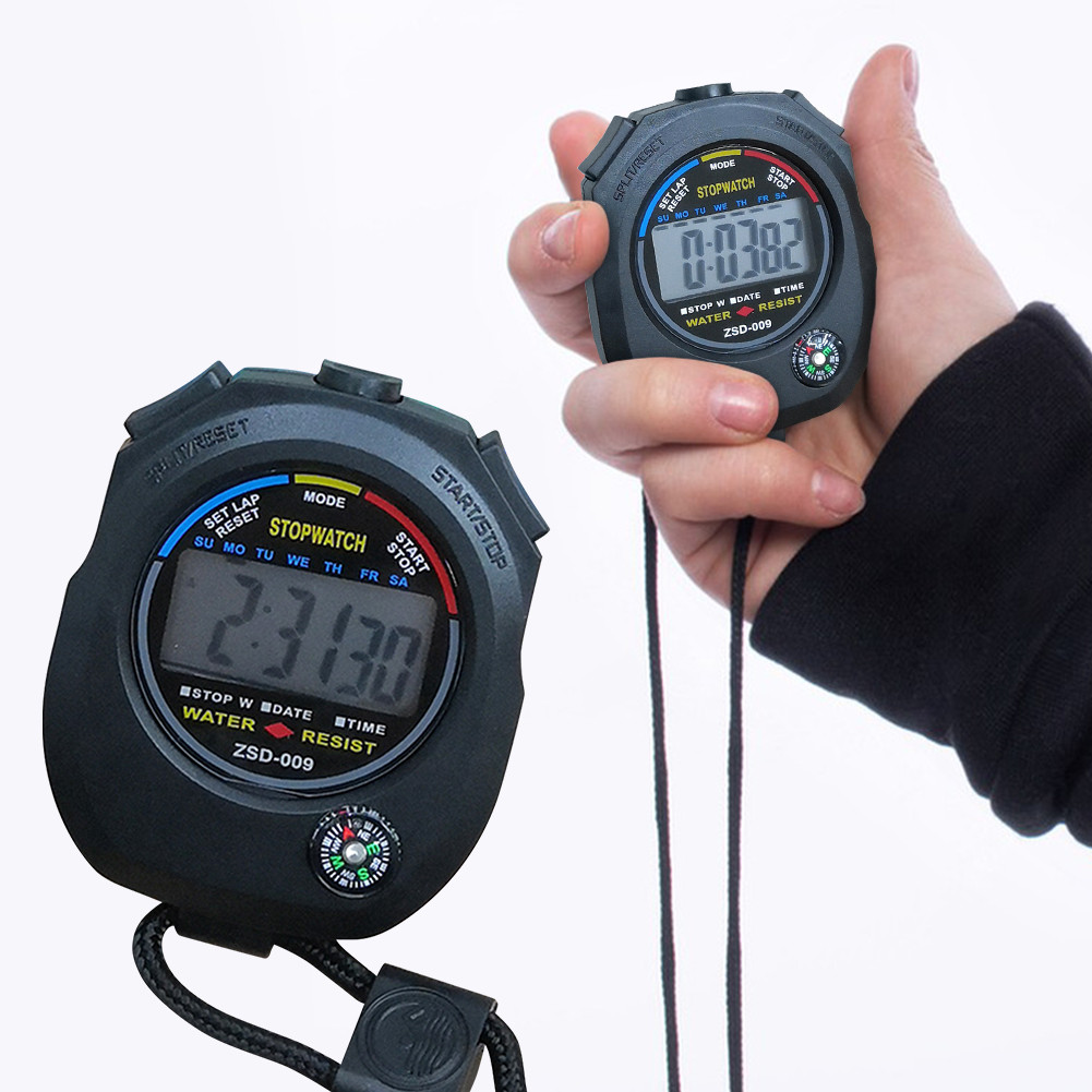 Stopwatch Chronograph Timer Counter Sport Stopwatch Waterproof Digital ...